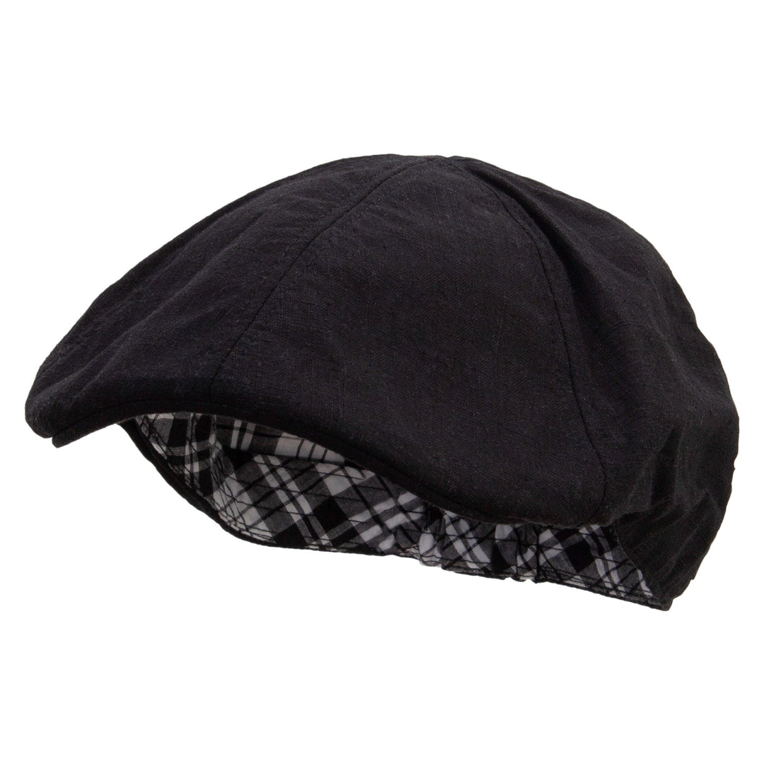 Oversize Ivy Hat: Big Size Linen Mixed Duck Bill Ivy Cap at e4Bigs ...