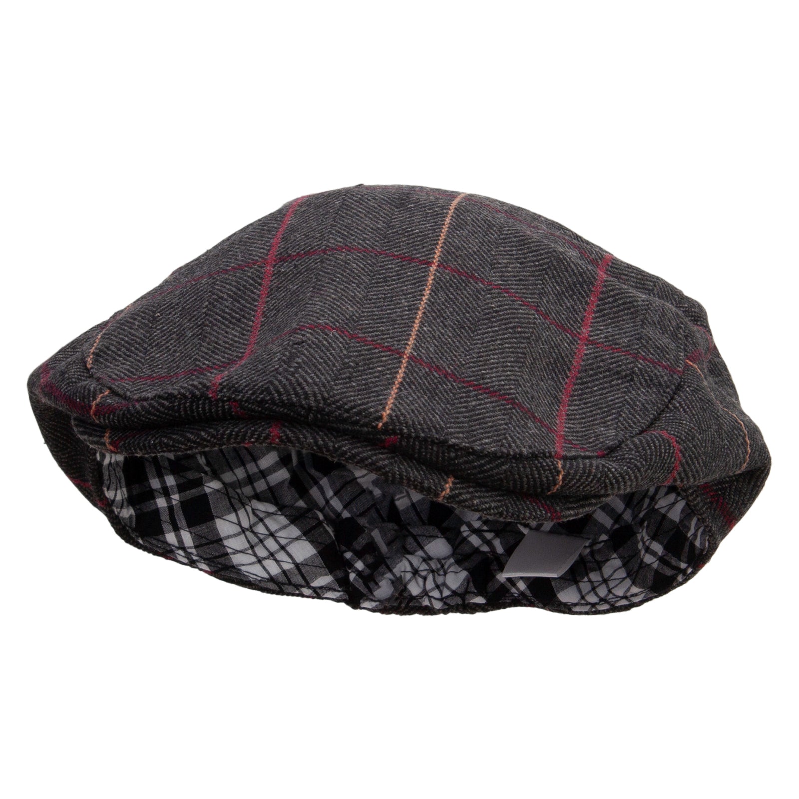 Oversize Ivy Hat: Big Size Plaid Regular Ivy Cap at e4Bigs – e4Bigs.com