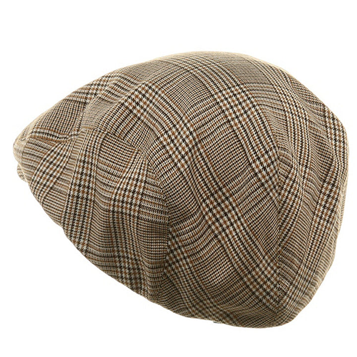 Ivy Hat: Big Size Elastic Plaid Fashion Ivy Cap at e4Bigs – e4Bigs.com