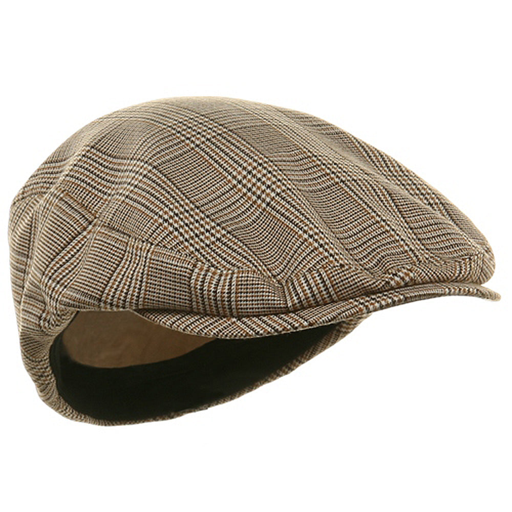 Ivy Hat: Big Size Elastic Plaid Fashion Ivy Cap at e4Bigs – e4Bigs.com